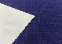 China Ripstop Cationic Super Stretch Fabric Waterproof Membrane Bonding In Dark Blue for sale