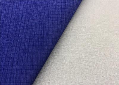 China Ripstop Cationic Super Stretch Fabric Waterproof Membrane Bonding In Dark Blue for sale