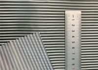 China 55GSM 290t Black And White Striped Polyester Fabric for sale