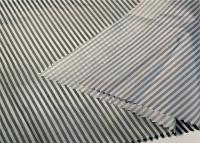China 55GSM 290t Black And White Striped Polyester Fabric for sale