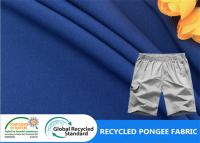 China Mechanical Stretch Dyed 80GSM Recycled PET Fabric For Sports Pants for sale