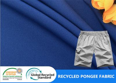 China Mechanical Stretch Dyed 80GSM Recycled PET Fabric For Sports Pants for sale
