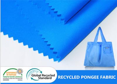 China 100% 65GSM 75D Pongee Recycled PET Fabric For Pillow Shopping Bag for sale