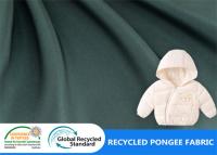 China 50Dx50D 100% Polyester Pongee Recycled PET Fabric For Winter Jacket Clothing for sale