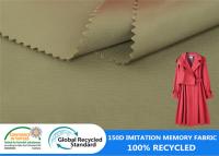 China Twill 100% Water Repellent Recycled Plastic Bottle Polyester Winter Jacket Backback Fabric for sale