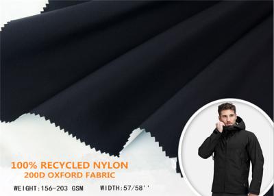 China Recycled Nylon Oxford PU Coating 200D Hydrostatic Jacket Bag Fabric for sale