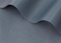 China Diamond Lattice Jacquard Recycled Pet PU Coating Polyester Oxford Fabric for sale