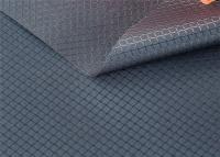 China Diamond Lattice Jacquard Recycled Pet PU Coating Polyester Oxford Fabric for sale