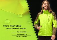 China Recycled Polyester Oxford Fluorescent Coating 300D 190GSM Outdoor Jacket Fabric for sale