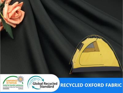 China FDY Polyester Recycled Eco Friendly Plain 400D Oxford Coating Tent Outdoor Awning Fabric for sale