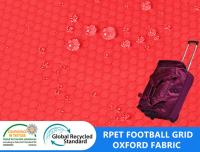 China Football Grid Honey Comb Anti Static Recycled Dobby Polyester Oxford for sale