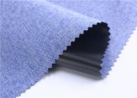 China 100% Polyester Twill Mechanical Stretch Two Tone Look Black Membrane Waterproof Jacket Fabric for sale