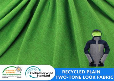 China 100D 100% Recycled Plastic Bottle Fabric Two Tone RPET Jacket waterproof outdoor fabric for sale