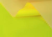 China 300D Poly Oxford Fabric Waterproof Material EN ISO 20471 Fluorescence PU Milky Coated 3000MM for sale