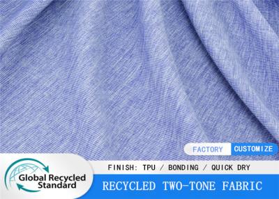 China 100% Polyester Two Tone Recycled Plastic Bottle Fabric RPET Outdoor Skiing Jacket Fabric Material for sale