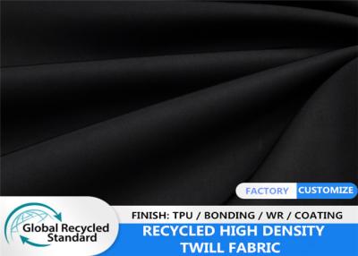 China 50X75 100% Polyester Twill Pongee Water Repellent Fabric Windbreaker Puffer Jacket Fabric for sale