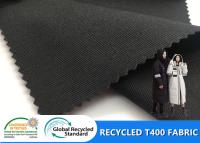 China 100% Recycled Polyester T400 Waterproof Stretch Fabric GRS Skiing Outdoor winter Jacket Fabric for sale