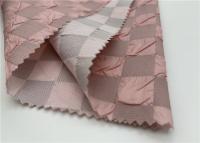 China 380T FD 100% Recycled Nylon Wrinkle Fabric Lightweight Down Jacket Fashion Design Fabric for sale