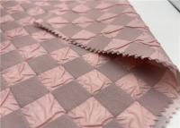 China 380T FD 100% Recycled Nylon Wrinkle Fabric Lightweight Down Jacket Fashion Design Fabric for sale