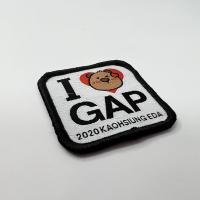 China Custom Iron On Woven Patches 100 PCS MOQ Polyester Yarn for Garment Bags Shoes for sale
