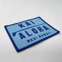 China Custom Full Color Embroidery Patches Iron On Woven Badge 100 PCS MOQ Eco Friendly for sale