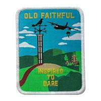 China Size Custom Iron On Woven Patch Natural Scenery PMS Color Waterproof For Clothes for sale