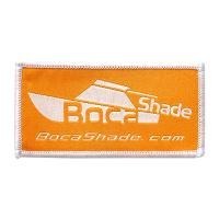 China OEM Custom Embroidered Velcro Patches Merrow Border Iron On Woven Patch 100 PCS for sale