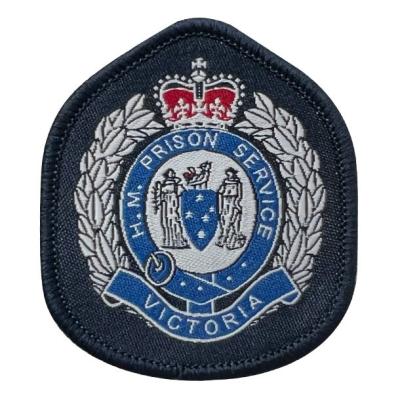 China Pandone Color Custom Embroidery Patch Durable Iron On Patches For Clothes for sale