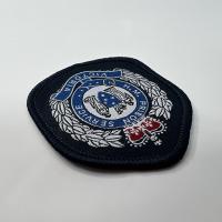 China Pandone Color Custom Embroidery Patch Durable Iron On Patches For Clothes for sale