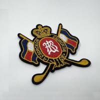 China National Logo Embroidered Patches Hook And Loop Washable Embroidery Patches for sale