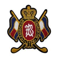China National Logo Embroidered Patches Hook And Loop Washable Embroidery Patches for sale
