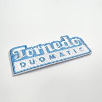 China Alphabet Letter Iron On Embroidery Patch Laser Cut Border Shoulder Emblem for sale
