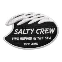 China Sea Wave 3D Embroidery Patch with Hook and Loop Backing Custom Garment Patch 100 PCS for sale