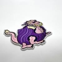 China Dragon Carton Iron On Embroidery Patch 4 Color No Shrinking Iron On Patch for sale