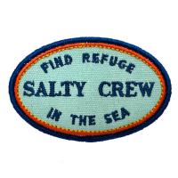 China Custom 4 Color Embroidered Letter Patch Merrow Border Iron On Backing 5cm for sale
