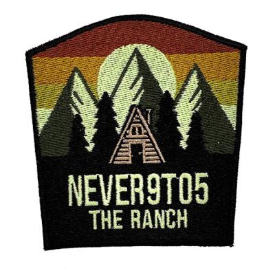China Custom 6 Color Embroidered Patches 10cm Iron On Baseball Clothing Patch for sale