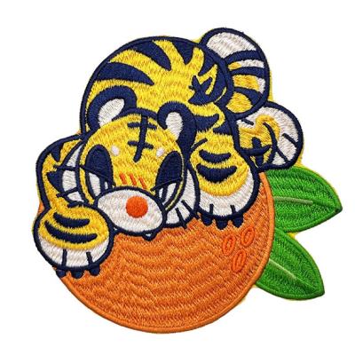 China Custom Embroidered Patch Iron On Stick On Backing Washable Clothing Badge 3D Embroidery for sale