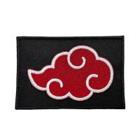 China Custom 6cm Cloud Embroidery Patch Iron On Twill Fabric Garment Badge for Clothing for sale