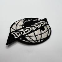 China Custom Embroidered Iron On Patch Bullet Flying Design 100pcs Low MOQ for Jackets for sale