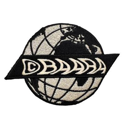 China Custom Embroidered Iron On Patch Bullet Flying Design 100pcs Low MOQ for Jackets for sale