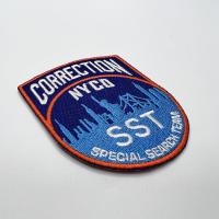 China Custom Embroidered Patches Iron On 12 Colors Logo Embroidery for Jacket Coat Garment for sale