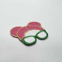 China Custom PMS Color Embroidery Patches 3-10cm BSCI Certified Iron On Embroidered Patch for sale