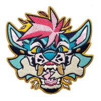 China Custom Manga Dragon Embroidery Patch OEKO-TEX Standard 12 Colors Combine Woven for Cosplay Clothing for sale