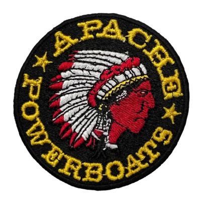 China No Shrinking Custom Embroidery Patch Sewing On Backing For Shop And Dealers for sale