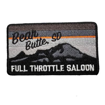 China Graduated Colour Iron On Embroidery Patch Eco Friendly Nature Decorating Patches for sale