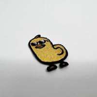 China Custom Yellow Chicken Sew On Embroidered Patches No Shrinking 5-8 Days Sample for sale