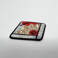 China Custom Embroidered Patch Hat Shoulder Iron On Badge 12 Colors Twill Polyester for sale