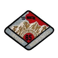 China Custom Embroidered Patch Hat Shoulder Iron On Badge 12 Colors Twill Polyester for sale