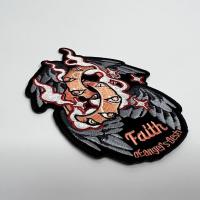 China Custom Iron On Embroidery Patch Eco Friendly Washable Woven Patch 100pcs MOQ OEKO-TEX for sale