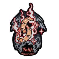 China Custom Iron On Embroidery Patch Eco Friendly Washable Woven Patch 100pcs MOQ OEKO-TEX for sale